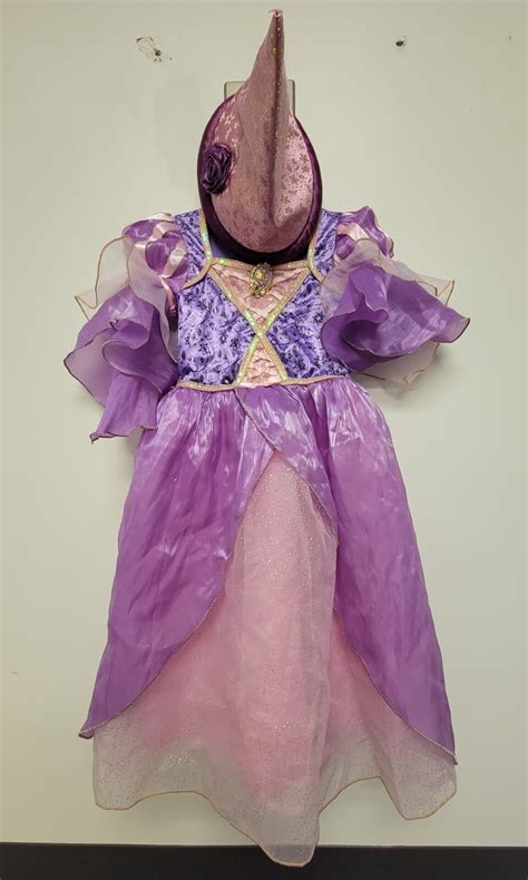 Disney Princess Rapunzel Costume Gown Dress Tangled Gem
