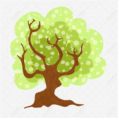 플랫 스타일 트리 Png 일러스트 무료 다운로드 Lovepik