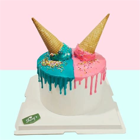 Gender Reveal Cake 001 Custom Cake Cavite By Shengs Bakeshop