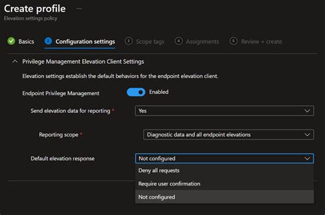 Intune Endpoint Privilege Management Preview