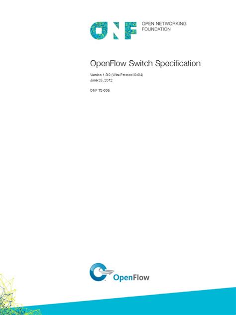 Openflow Spec V1 3 0 Pdf Network Switch Port Computer Networking