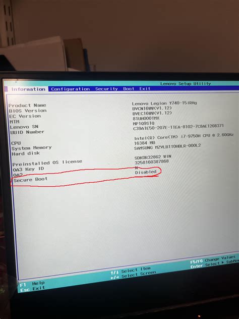 Why Does It Say Secure Boot Is Enabled But Disabled R Lenovo