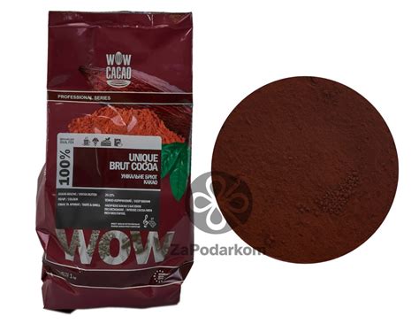 WoW Cacao Unique Brut 20-22% алкализированный какао порошок Брют ...