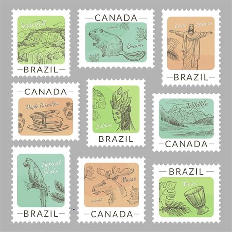 Images De Timbre Du Bresil Téléchargement Gratuit Sur Freepik