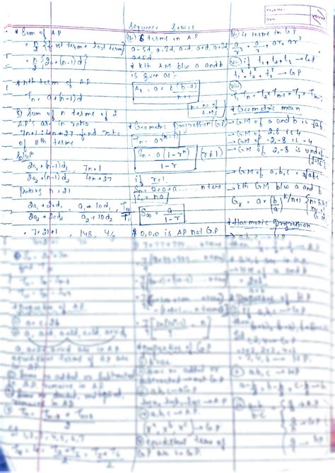 SOLUTION Sequence And Series Class Jee Math Short Notes Studypool