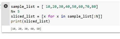 Python Get First N Elements Of List Update