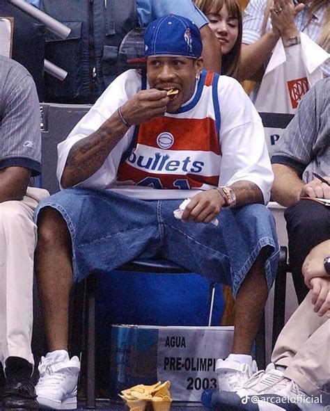 Allen Iverson 90s Nba Style 2000s Nba Jersey Outfit Nba 2000s Fashion