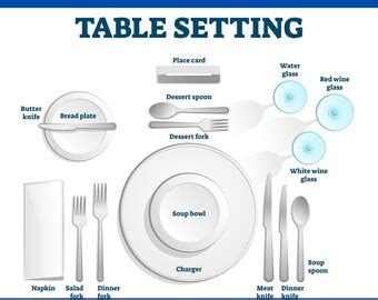 Party Table Setting Etsy