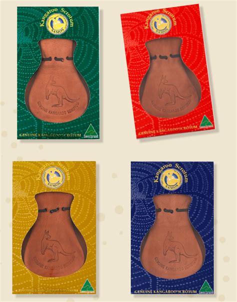 Kangaroo Scrotums Boxed Scrotum Large 4 Colours 123buynow