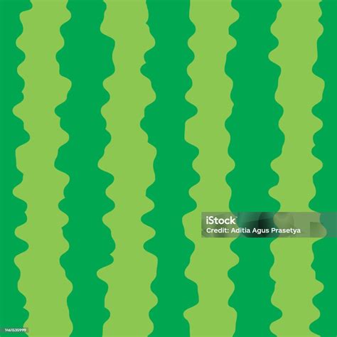 수박 껍질 플랫 벡터 원활한 패턴 녹색 색상입니다 미디어 홍보 배경 표지 장식 배너 전단지 디자인 음식 또는 음료 포장에 인쇄를 위한 미니멀리스트 과일 테마 포스터 건강한