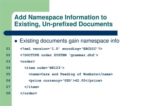 Ppt Xml Namespaces Powerpoint Presentation Free Download Id