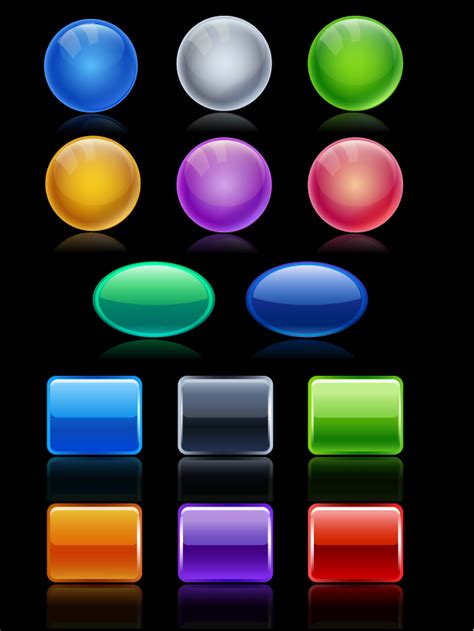 Button Colorful Texture 6133 Free Ai Download 4 Vector