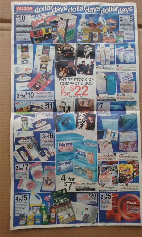 Caldor Store Ad Circular December 1995 Flyer Advert Insert Flier Vintage 4724311585