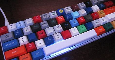 While Cleaning My Pok3r And Stock Keycaps I Decided To Put Some Dsa Craps On It Im Going To