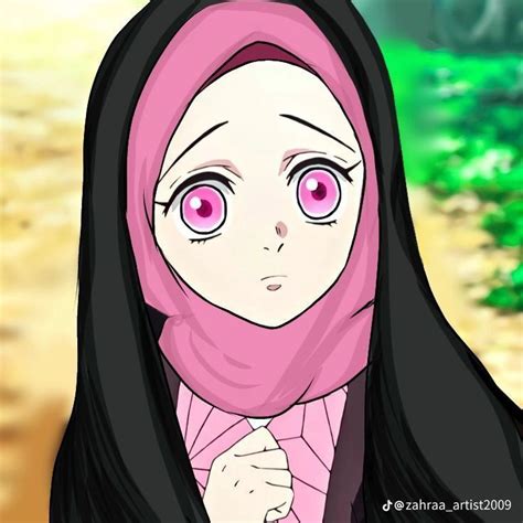 نيزوكو تلبس عبايه Nezuko Wears An Abaya Disegni