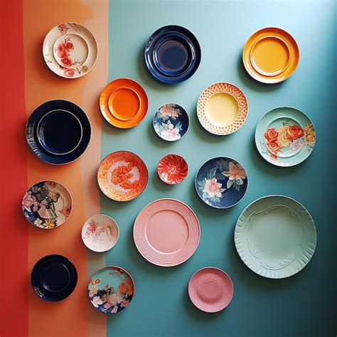 Premium Photo Plastic Plate Decorations Stuck To The Wall