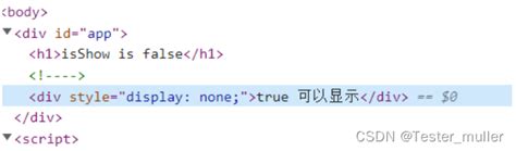 软件测试vue常用指令 条件渲染（v If）v Ifisxs Csdn博客