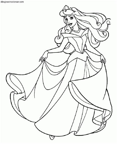 Dibujos Sin Colorear Dibujos De La Bella Durmiente Princesa Disney