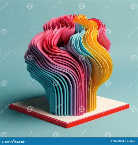 An Abstract Colorful Representation Of How Our Genetic Makeup And Brain Structure Work Together