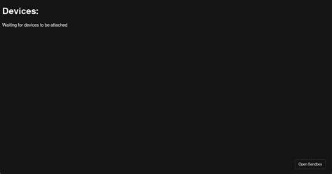 Device List Codesandbox