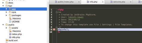 phpstormでfuelphpをセットアップ たけぞうblog