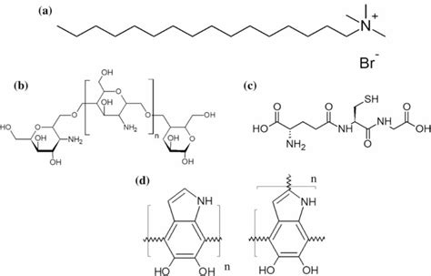 Chemical Structures Of Capping Agents Coupled With Gold Nanoparticles Download Scientific