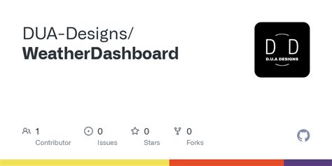 GitHub DUA Designs WeatherDashboard