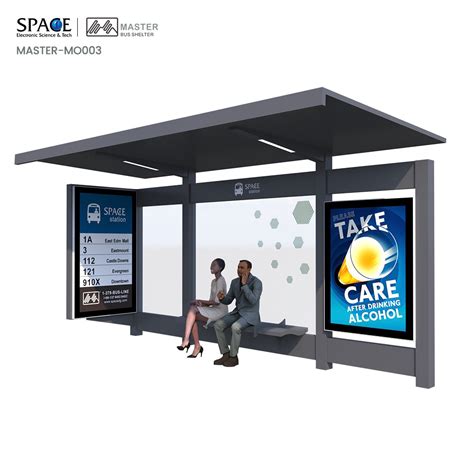 Good Quality City Public Modern Stainless Steel Customized Bus Stop
