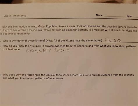 Solved 75 Name Lab Exercises Date EXERCISE 8 SEX LINKED Chegg Com