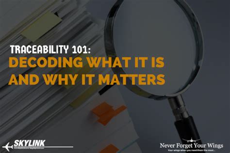 Traceability 101 Decoding What It Is And Why It Matters Skylink