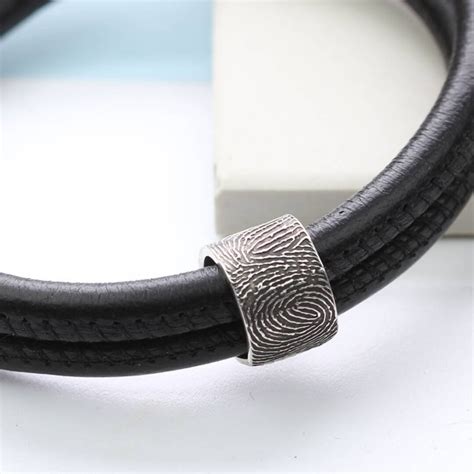 Fingerprint Beads For Morgan And French Bracelets Xmas Christmas T Etsy