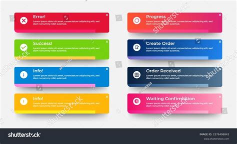 Payment Message Popup Window Ui Design Stock Vector Royalty Free 2376496843 Shutterstock