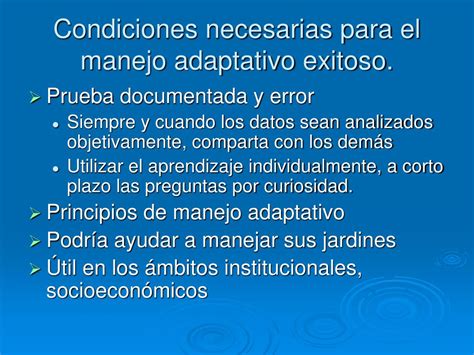 Ppt Capítulo 4 Manejo Adaptativo Powerpoint Presentation Free