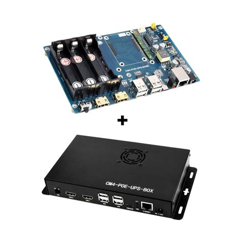 Waveshare Poe Ups Base Board Pro Cm4 Case Rpishop Cz