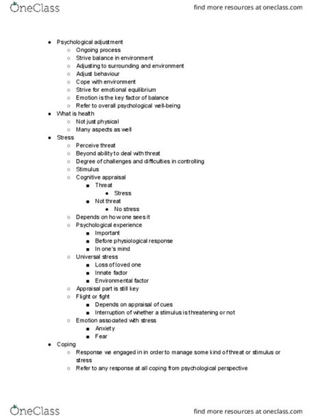 psyc 305 lecture notes winter 2017 lecture 19 cardiovascular disease silent treatment