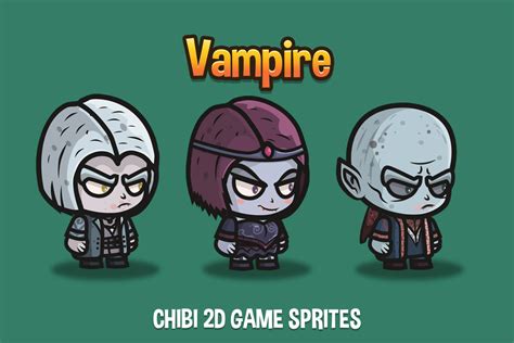 Vampire Chibi Character Sprites Download