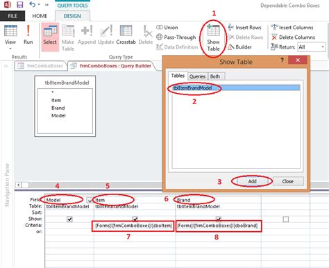 MS Access কভব Dependable Combo Box তর করবন Excel Access