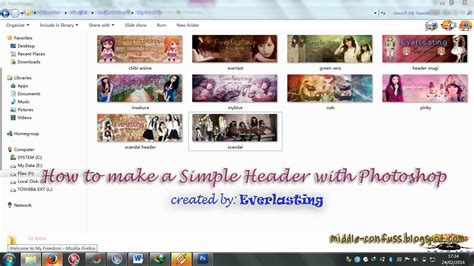Tutorial Cara Membuat Header Blog Dengan Photoshop Everlasting