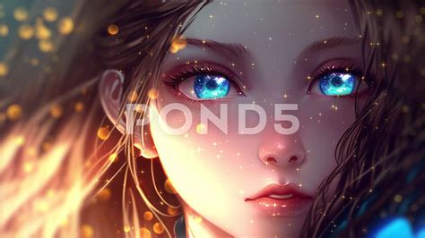Anime Girl With Beautiful Eyes