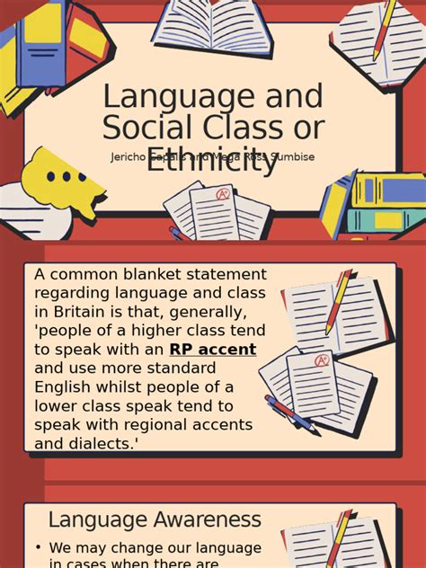 Language And Social Class Or Ethnicity Pdf Accent Sociolinguistics