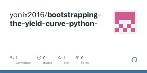 GitHub Yonix Bootstrapping The Yield Curve Python