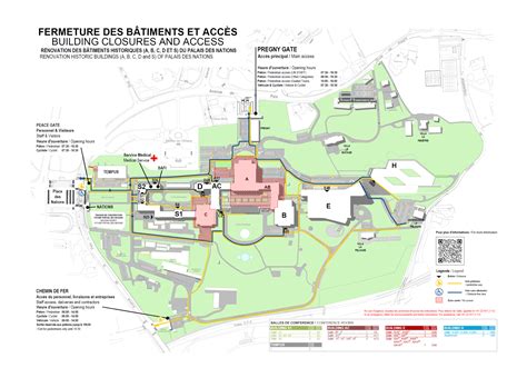 Map Of The Palais Des Nations Circulation During Renovation The United Nations Office At Geneva