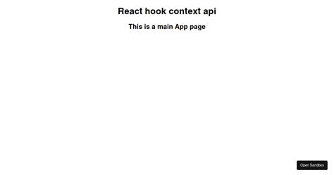 React Auth Context Codesandbox