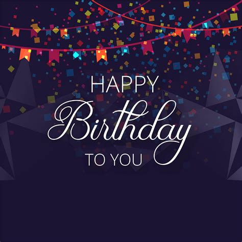 Happy Birthday Colorful Birthday Card Party Invitation Backgrou 257371