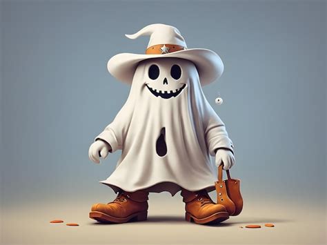 Spooky Halloween Ghost Premium Ai Generated Image