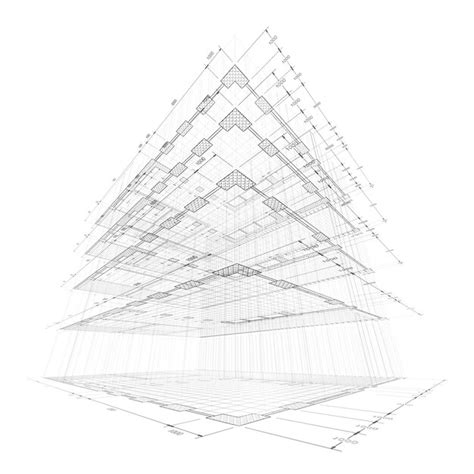 Premium Photo Blueprint Concept Architecture Design And 3d Rendering