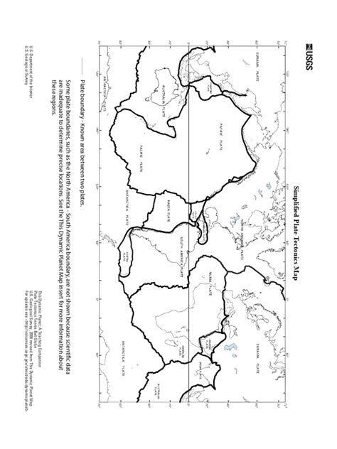 Simplified Tectonic Plate Map Pdf