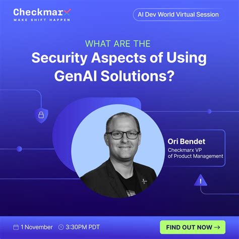 Checkmarx Security Session On Genai Risks Checkmarx Posted On The Topic Linkedin