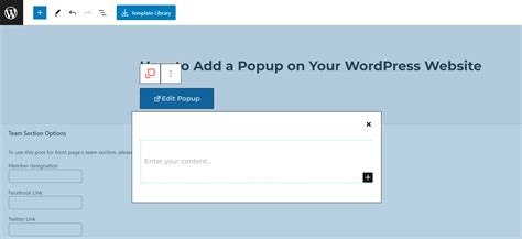 introducing popup block in responsive blocks plugin