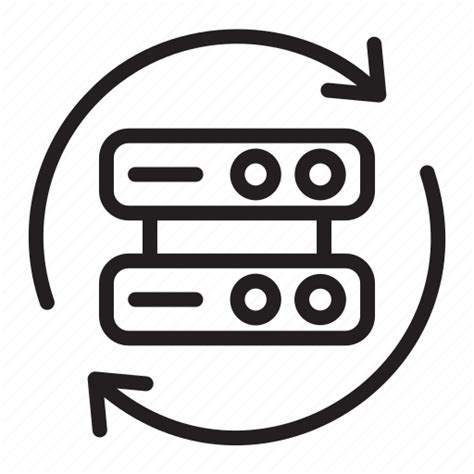 Transfer Servers Base Hosting Server Networking Icon Download On Iconfinder